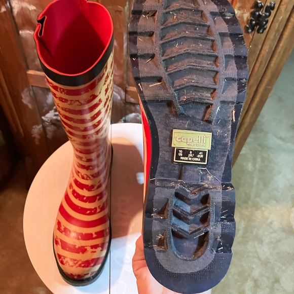 Capelli of New York | Shoes | Capelli New York Rain Boots Red White And ...